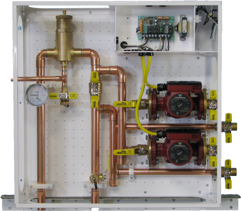 HPS Primary/Secondary 2 Zone Station - No Primary Pump, With Primary Pump Flanges | Pexheat.com