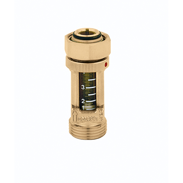 Caleffi flow meter 3/4 in. M X 3/4 in. F, 1/4 to 1 gpm | Pexheat.com