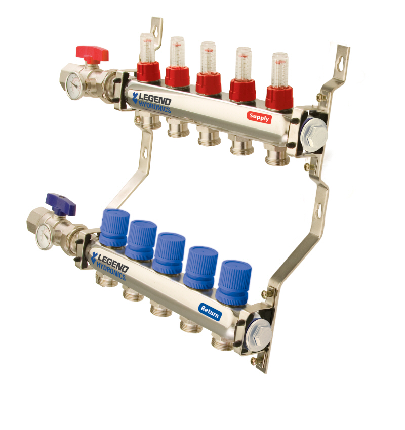 Legend Basic Stainless Steel Manifold, 9 Port | Pexheat.com